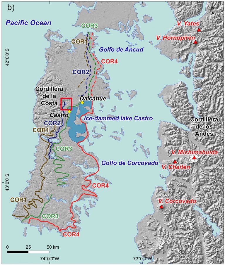Isla Grande de Chiloé estaba cubierta de hielo hace 30 mil años