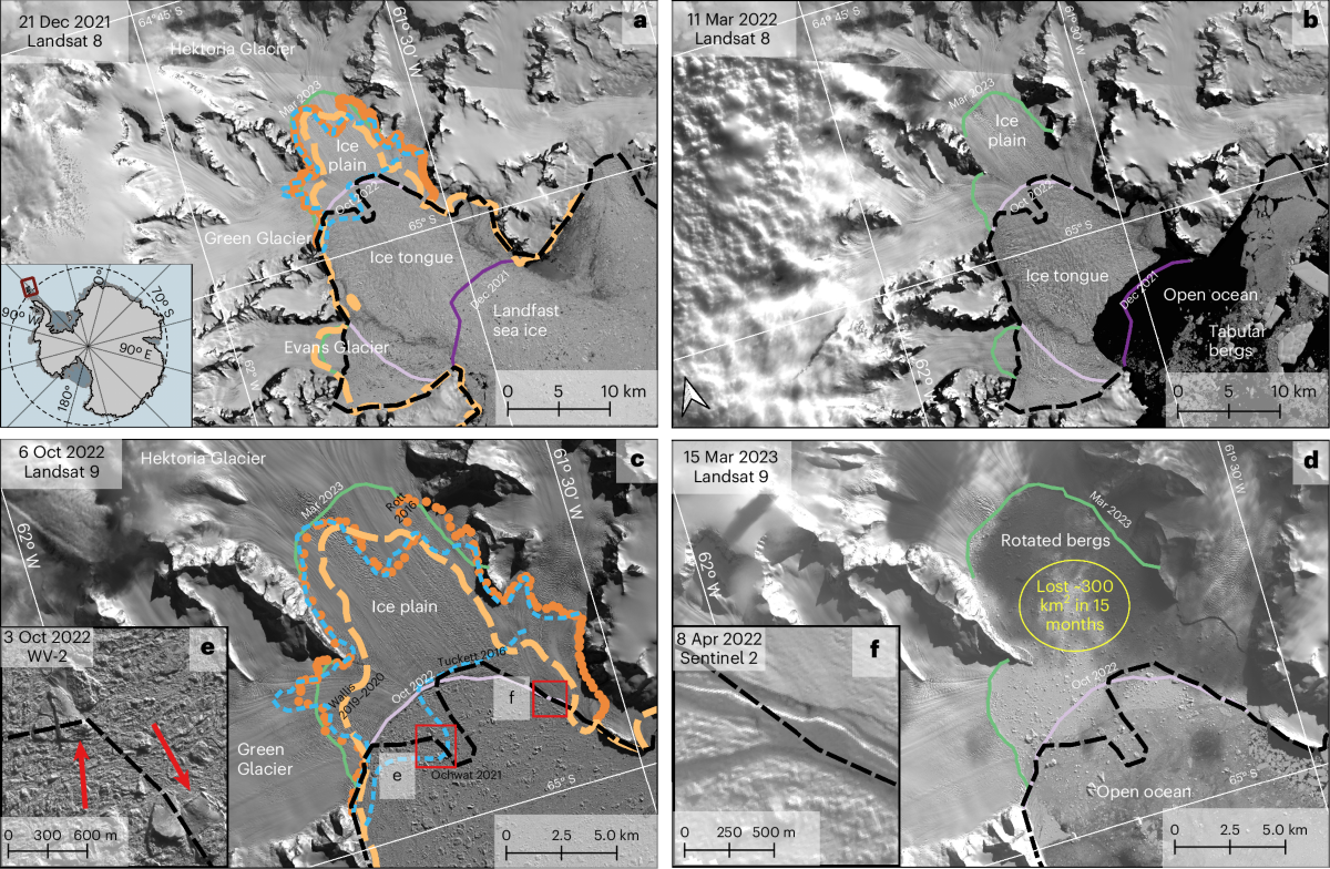 Glaciar antártico Hektoria retrocede a una velocidad nunca vista desde ...